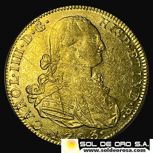 Sol de ORO S.A. - COLOMBIA - 8 ESCUDOS, 1793 - CARLOS IV - CECA SANTA ...